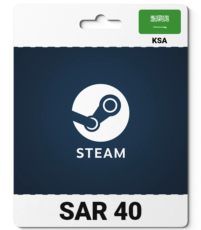 Steam Wallet Card KSA 40 SAR – New